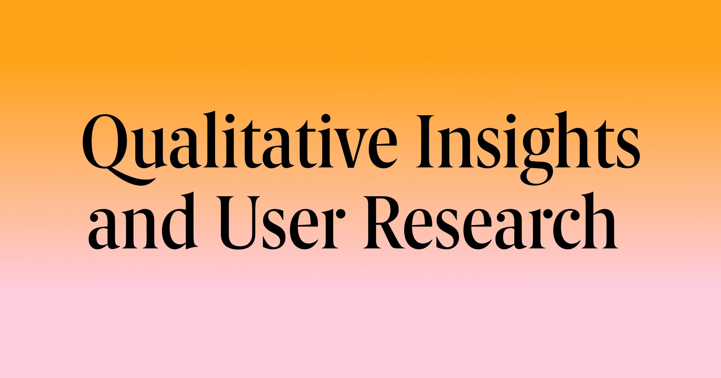 Qualitative Insights and User Research - Fors Marsh