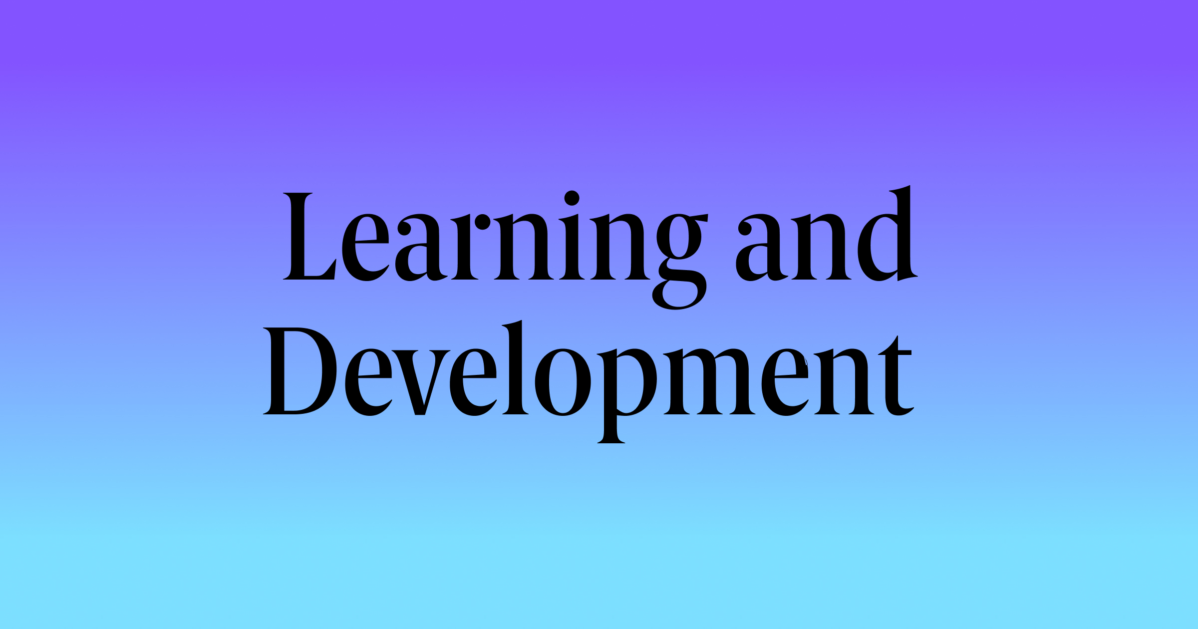 Learning and Development - Fors Marsh